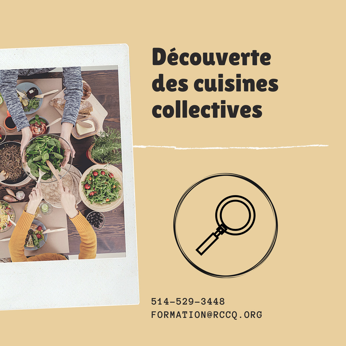 Training - Quebec Collective Kitchens Association (RCCQ)